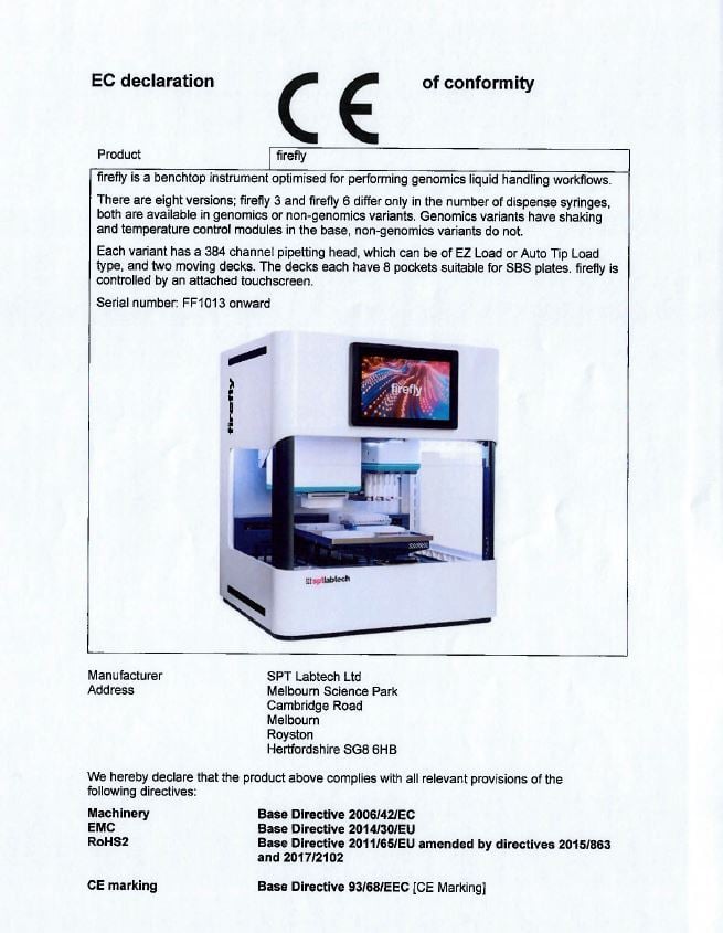 17 Compliance information