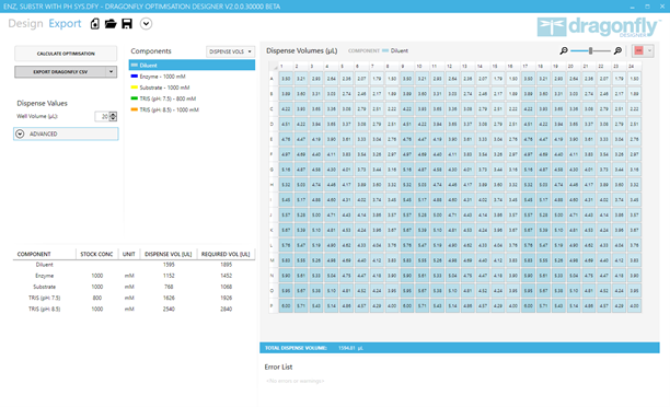 Saving the dispense file