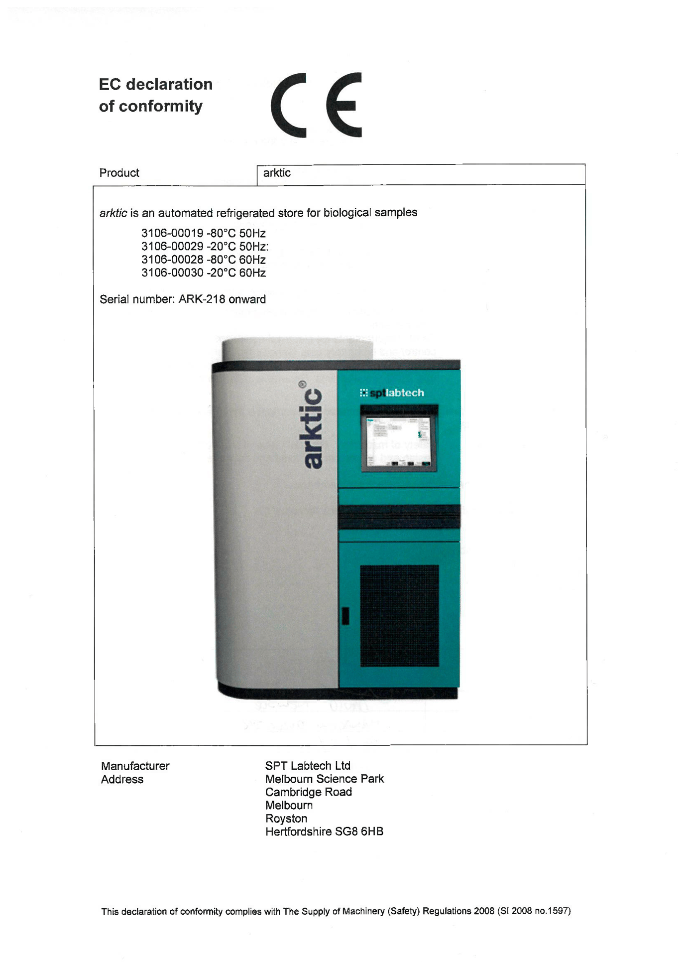 Compliance information - arktic