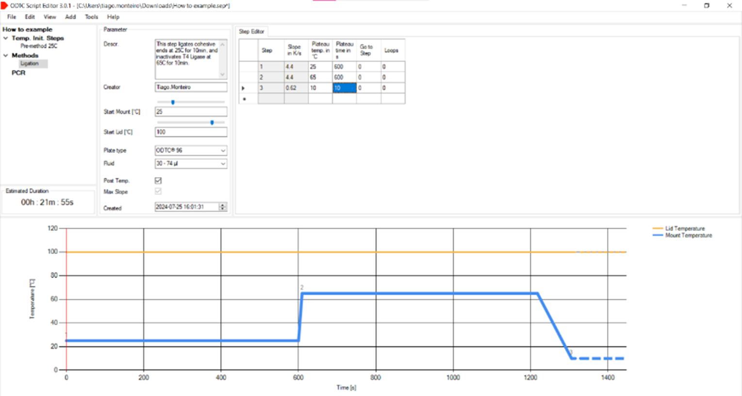 How to write a method for the INHECO On Deck Thermal Cycler on firefly+