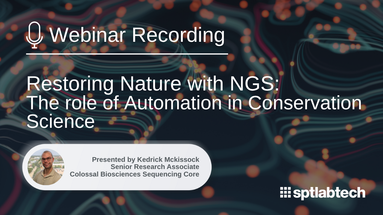 Restoring Nature with NGS: The Role of Automation in Conservation Science